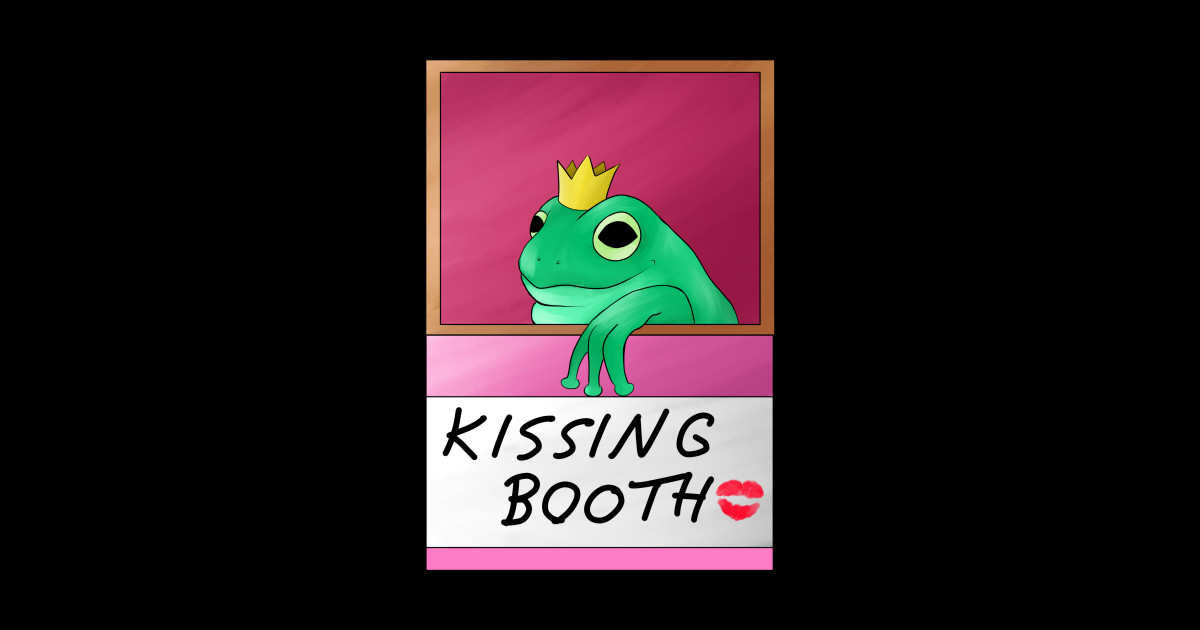 Frog Prince Kissing Booth - Frog - Sticker | TeePublic