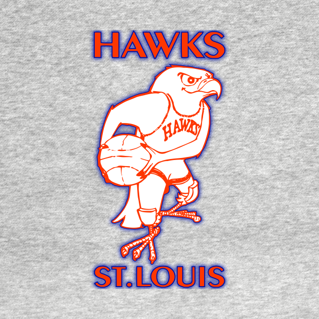 Defunct St. Louis Hawks Basketball - St Louis - T-Shirt | TeePublic