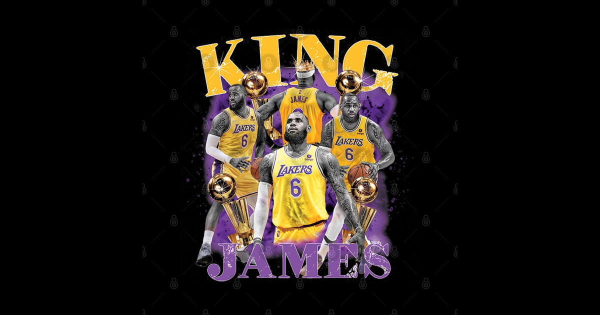 Lebron James King James - Lebron James - Sticker | TeePublic
