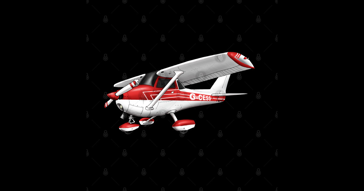 Cessna Cartoon Drawing - Cessna - Sticker | TeePublic