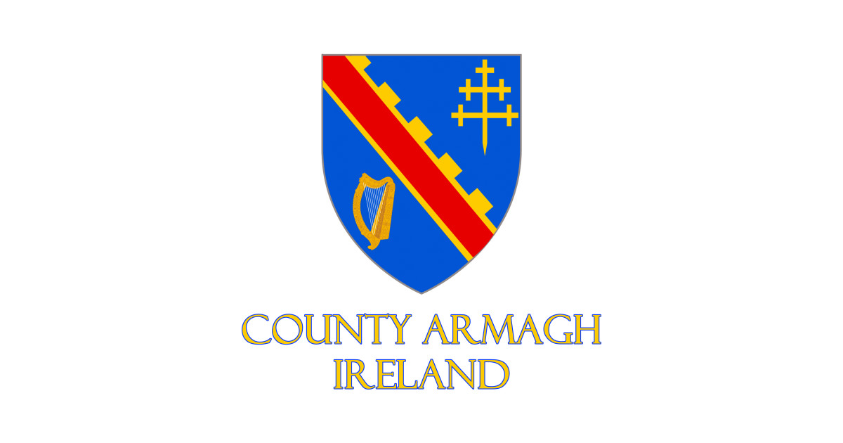 County Armagh, Ireland - Coat of Arms - Irish - Tapestry | TeePublic
