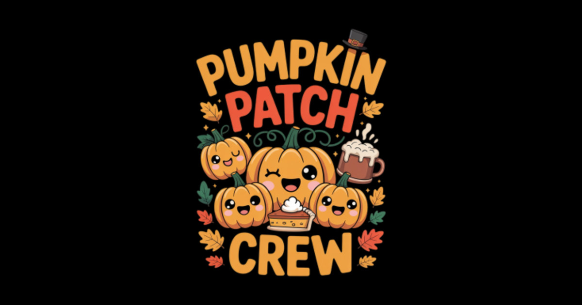 Pumpkin Cute Patch Crew Thanksgiving Fall Turkey Pumpkins ...