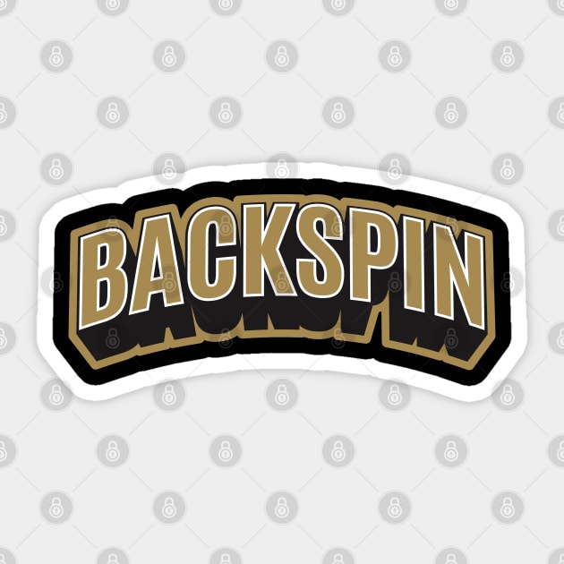 Backspin - Breakdance - B-Boys and B-Girls - Backspin - Sticker | TeePublic