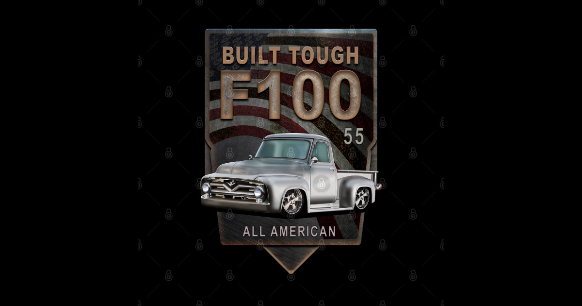 F100 1955 American Pickup - F100 Truck - Posters and Art Prints | TeePublic