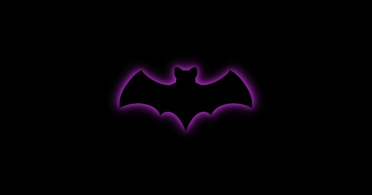 Purple Bat - Bat - Sticker | TeePublic