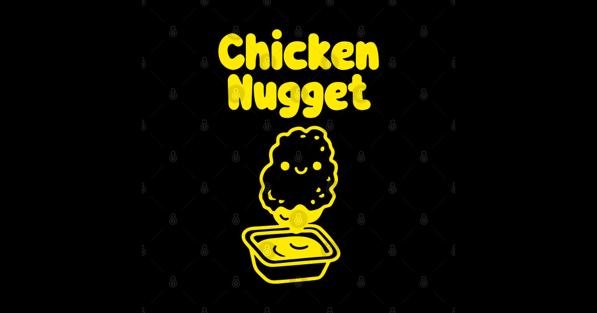Chicken Nugget! - yellow - Nugget - Posters and Art Prints | TeePublic