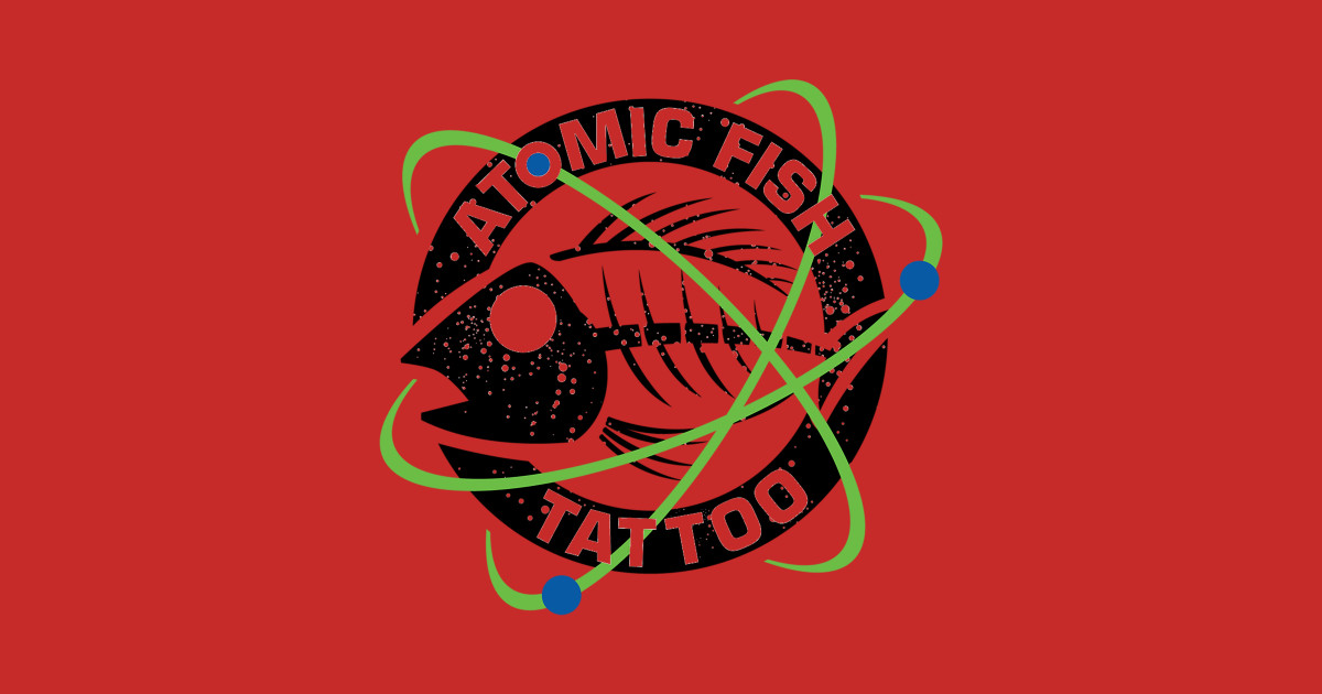 Atomic Fish Tattoo Original - Tattoo - T-Shirt | TeePublic