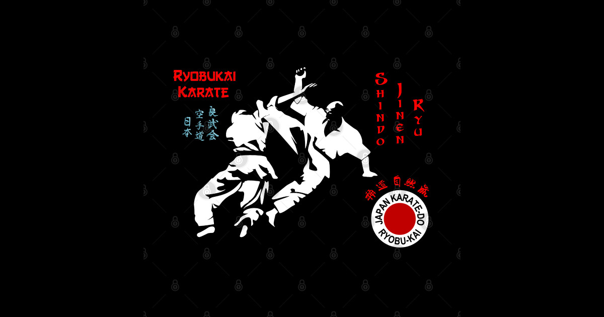 Ryobukai Karate Kumite Scene - Shindo Jinen Ryu - Karate - Sticker ...