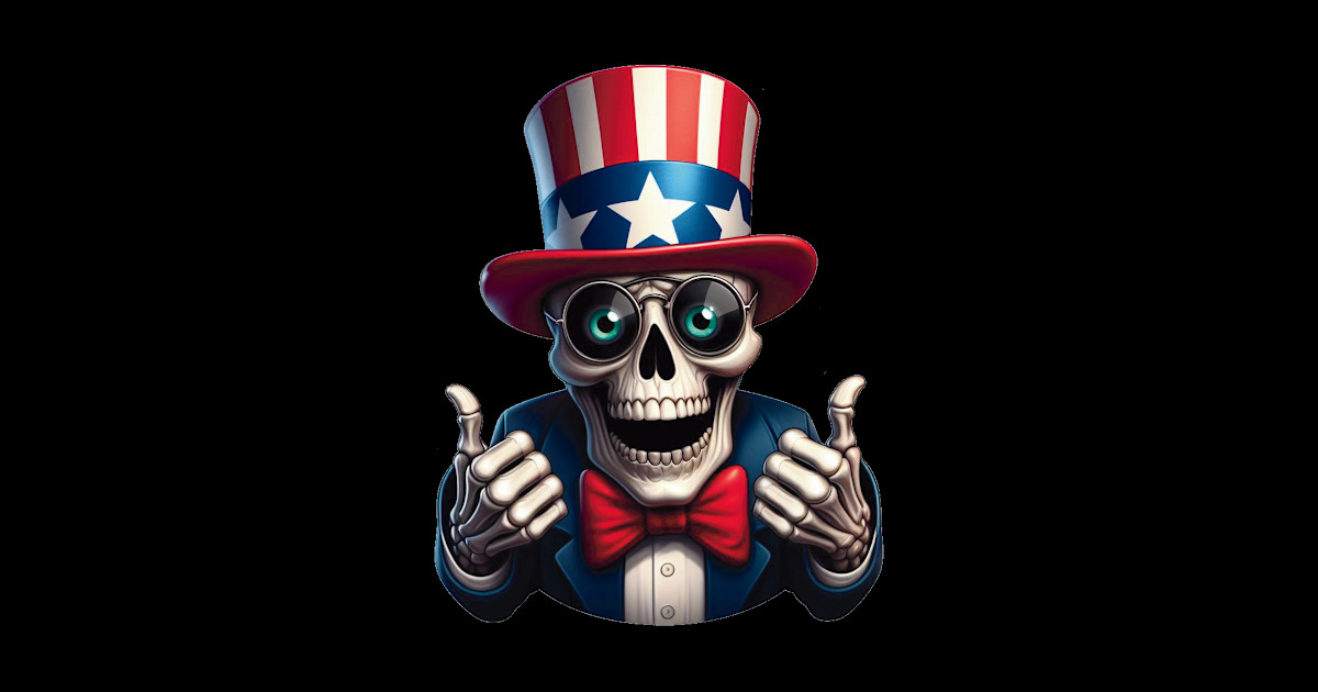 Sugar Skull Uncle Sam - Thumbs Up - 4th Of July - Posters and Art ...