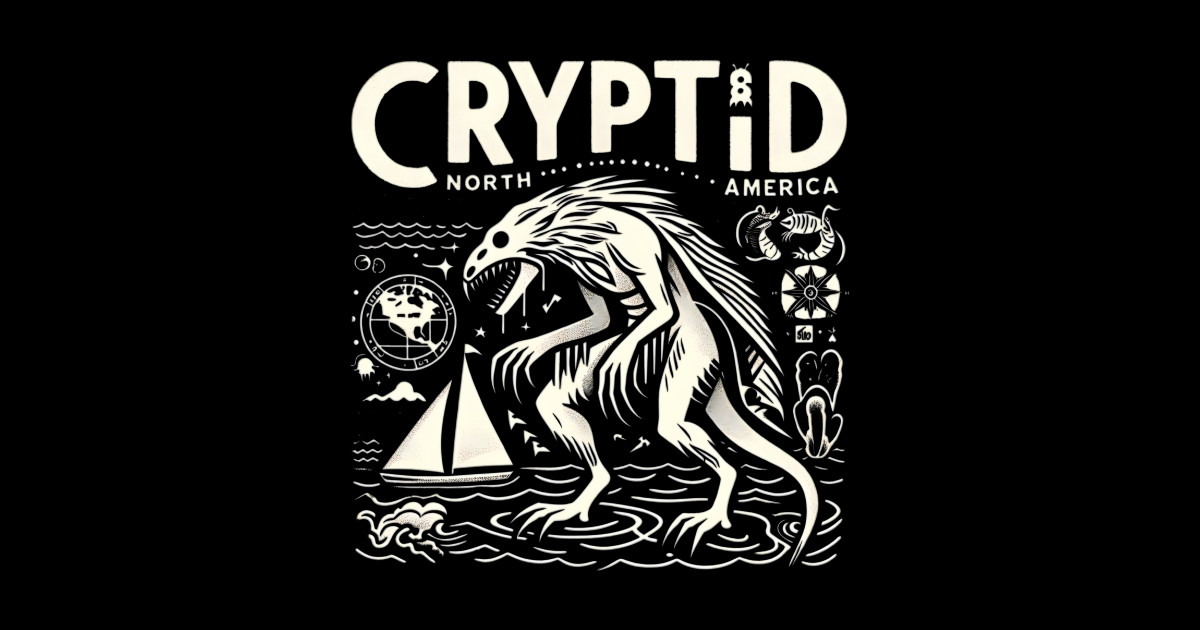 Cryptids of North America - Cryptid - Sticker | TeePublic