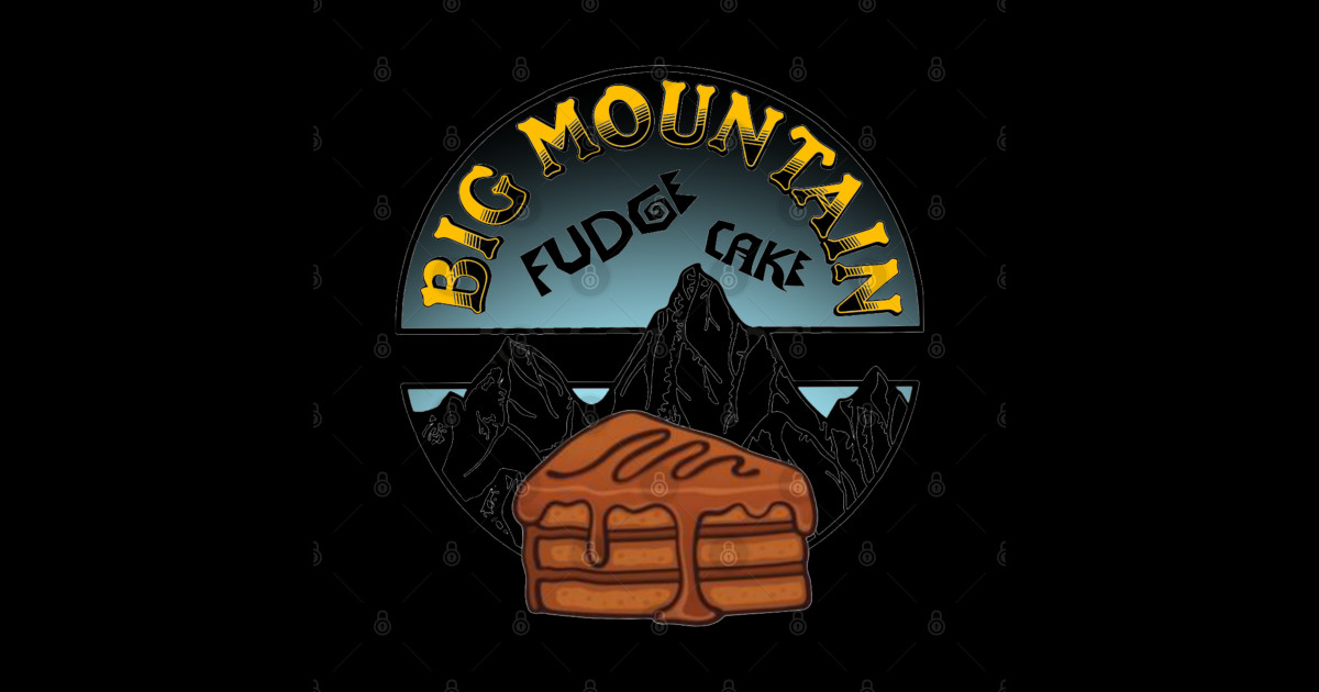 Big mountain fudge cake - Band Merch - Sticker | TeePublic