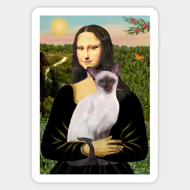 Mona Lisa and her Chocolate Point Siamese Cat - Chocolate Point Siamese ...