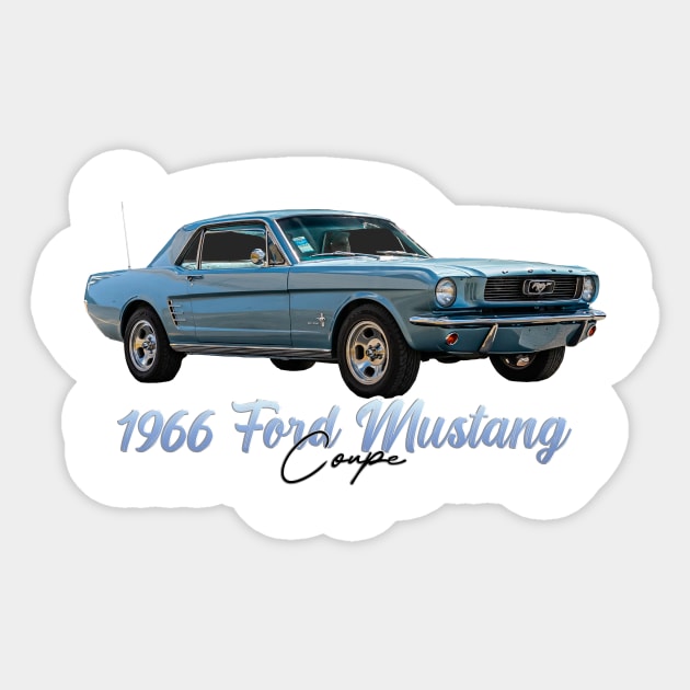 1966 Ford Mustang Coupe - 1966 Ford Mustang Coupe - Sticker | TeePublic