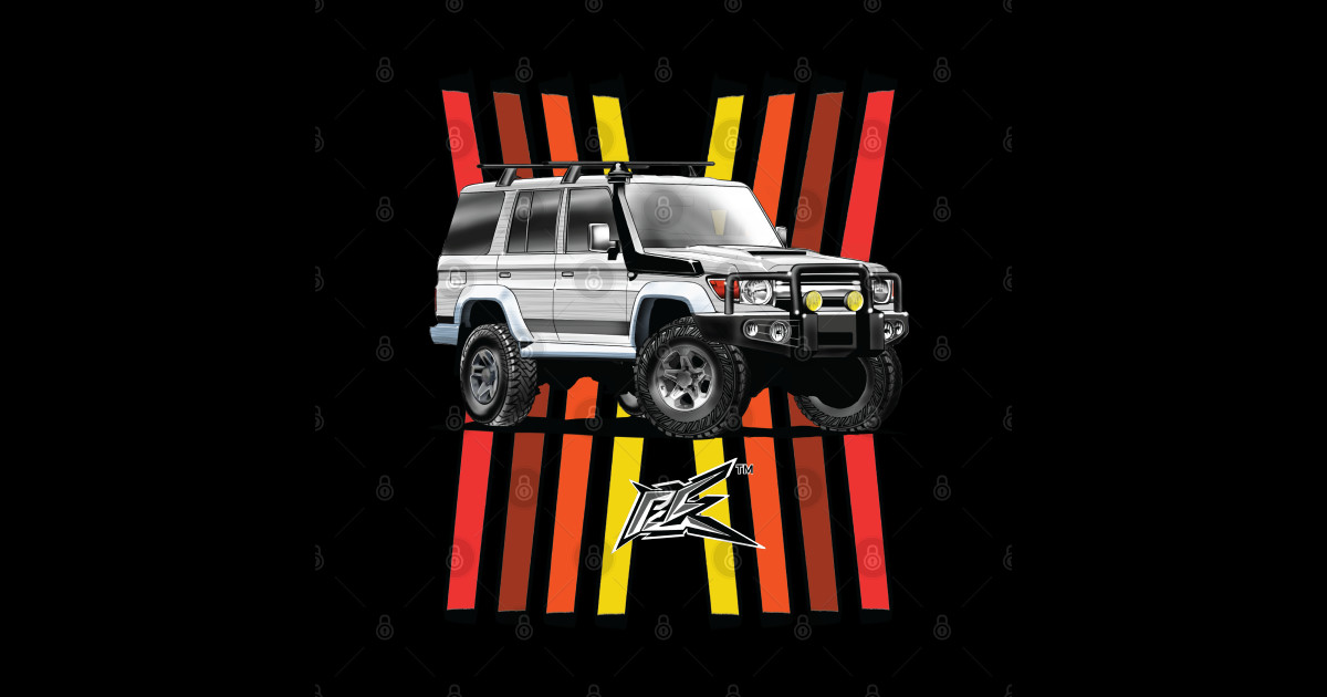 toyota landcruiser lc76 - Toyota Land Cruiser - Sticker | TeePublic
