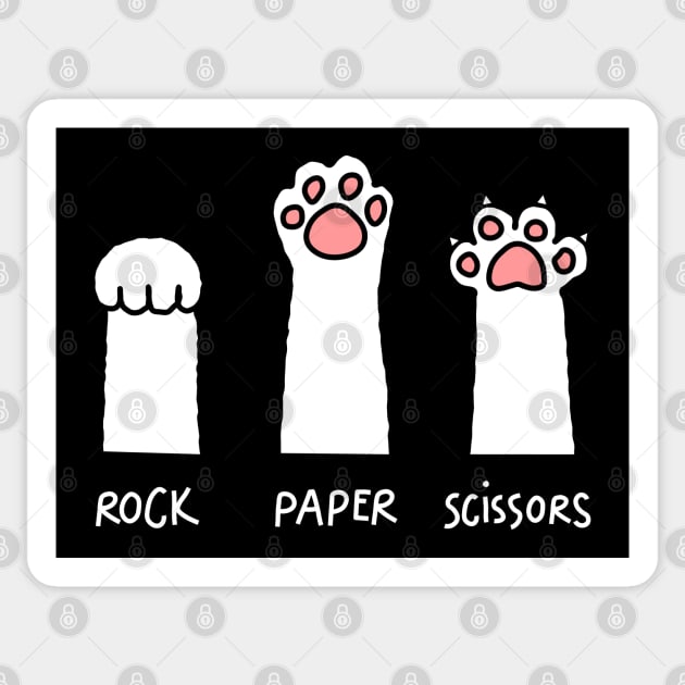 Rock Paper Scissors: Funny cat - Funny Cat - Sticker | TeePublic