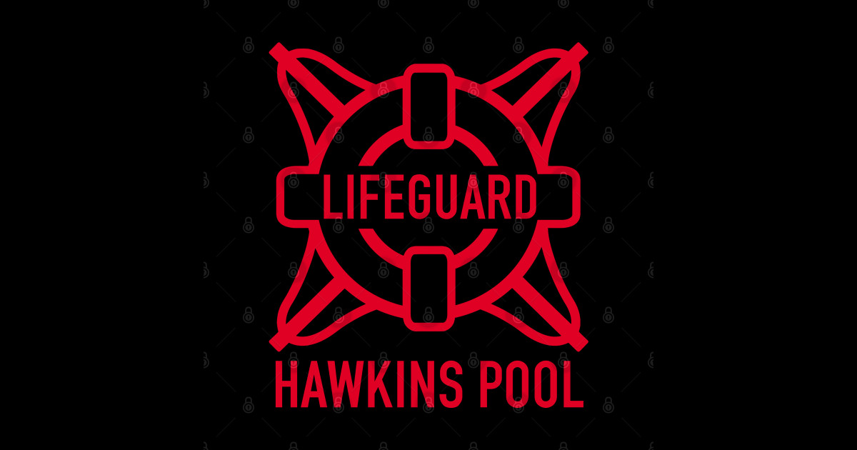 Public pool lifeguard - Tv Shows - Sticker | TeePublic