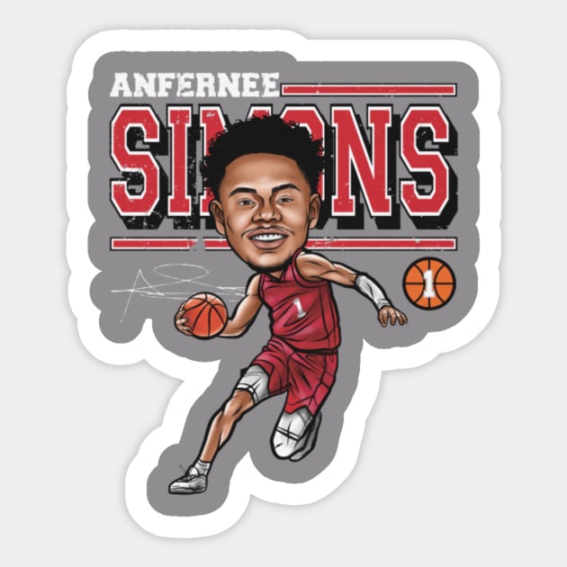Anfernee Simons Portland Cartoon - Anfernee Simons - Sticker | TeePublic