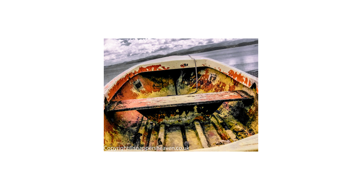 Boat rusting on Anglesey - Bywhacky - T-Shirt | TeePublic