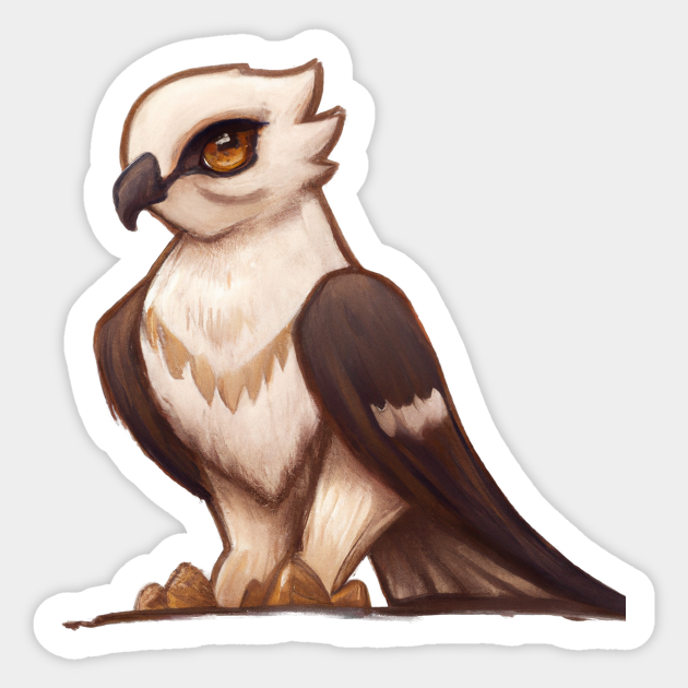 Cute Falcon Drawing - Falcon - Sticker | TeePublic