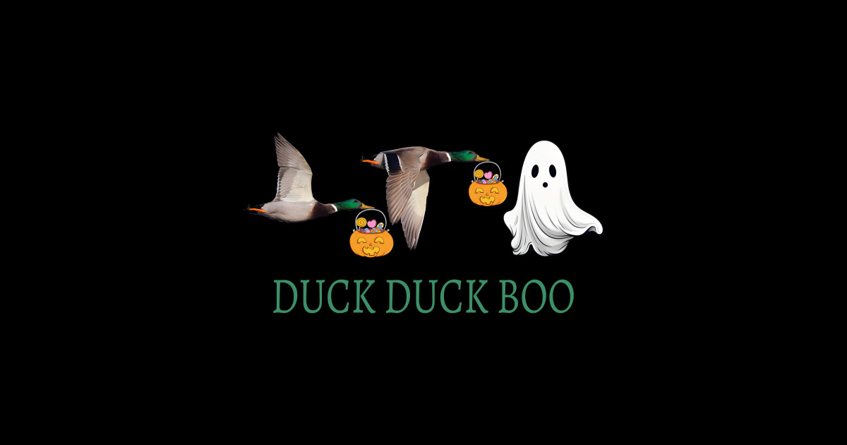 Duck Duck Boo, Halloween Duck Hunting - Duck Duck Boo - Sticker | TeePublic