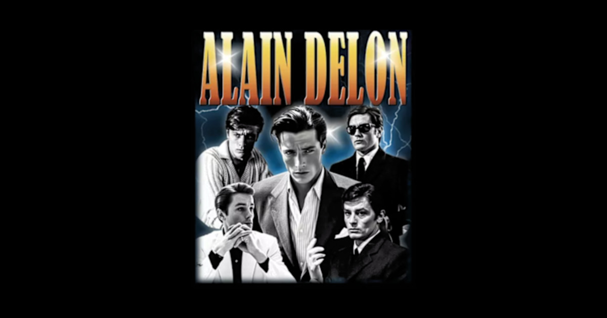 Alain Delon Retro Bootleg - Alain Delon - Sticker | TeePublic
