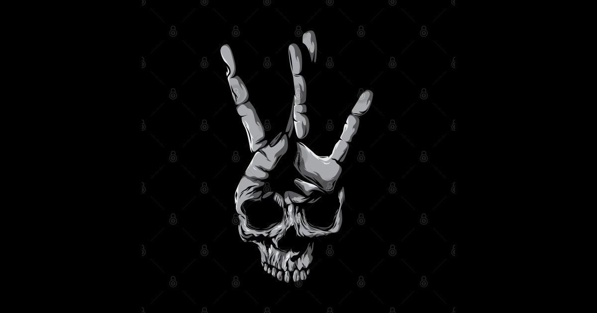 Westside Hand - Westside Hand Hiphop Skull - Sticker | TeePublic