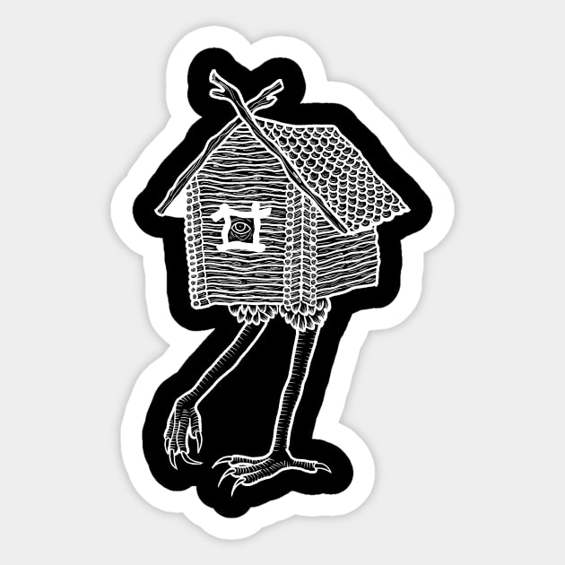 Baba Yaga Hut - Baba Yaga - Sticker | TeePublic