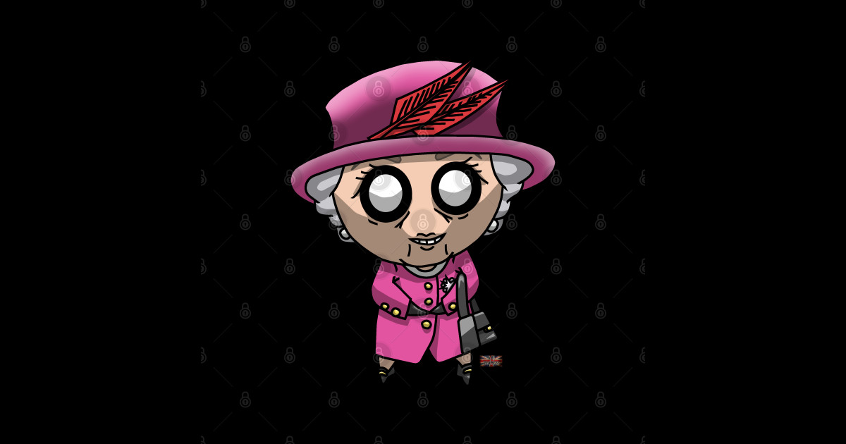 The Queen Chibi - Queen - Sticker | TeePublic