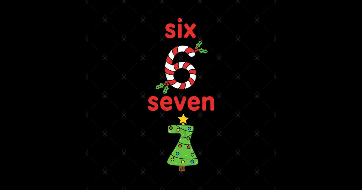 Six Seven Meme Funny Internet Culture - Six Seven Meme - Sticker ...