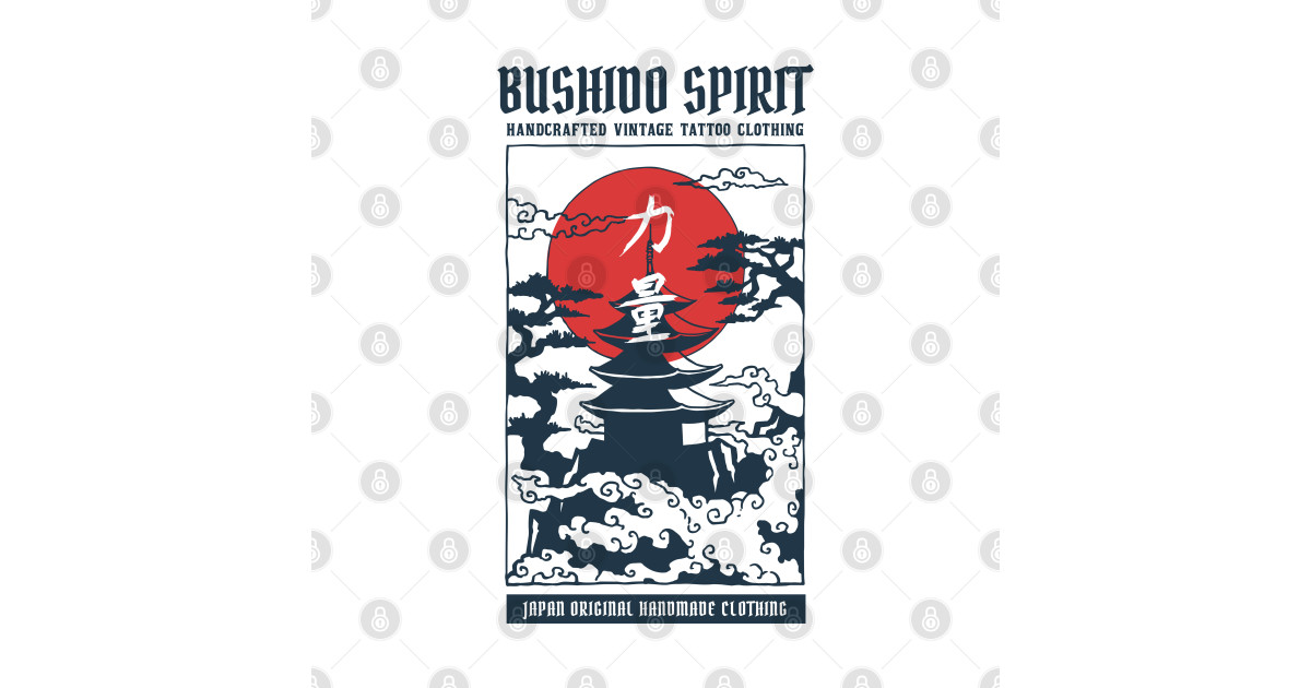 Bushido Spirit Samurai Ronan Japanese Hip Harajuku Temple - Japan - T ...