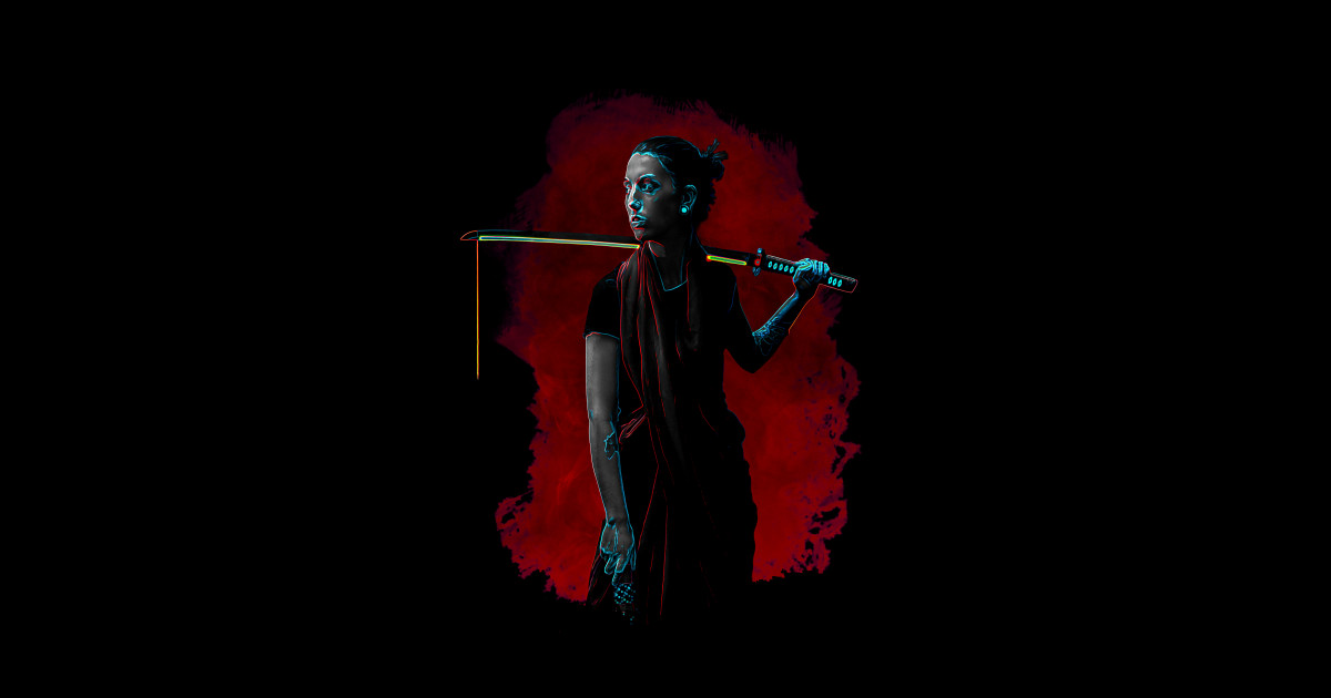 Cyberpunk - Neon Samurai - Samurai - Posters and Art Prints | TeePublic