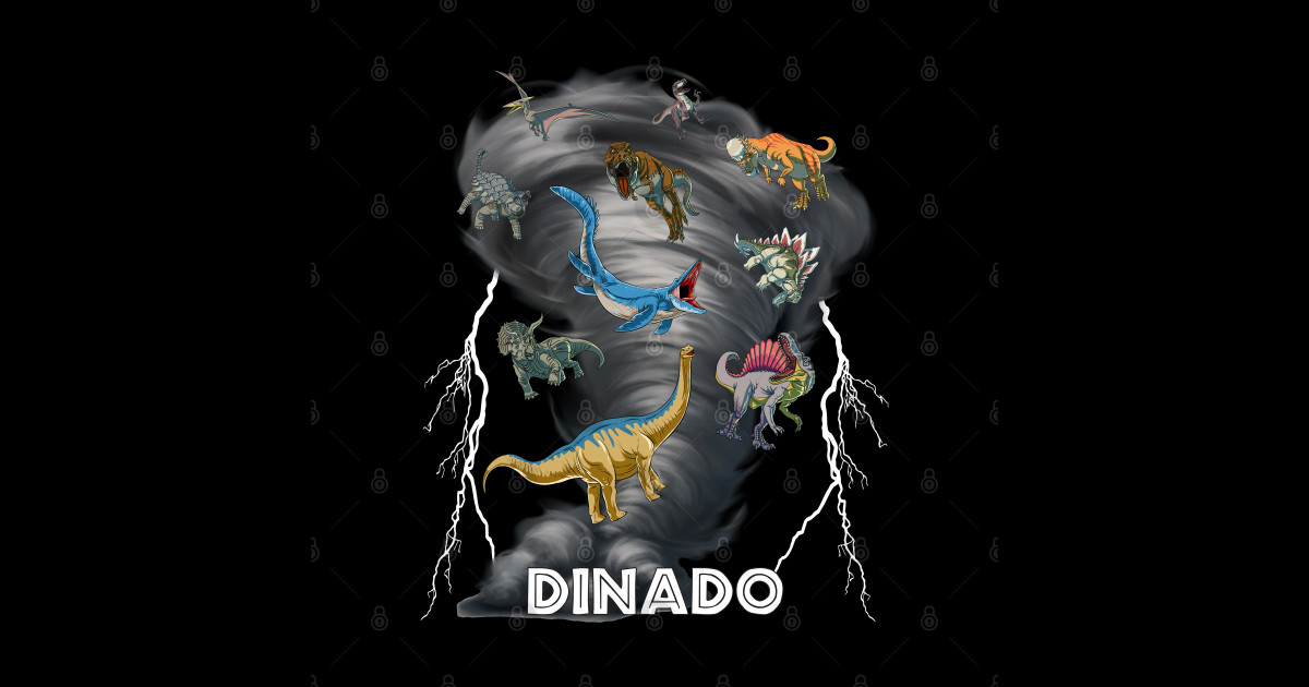 Dinosaur Tornado (DINADO!) - Dinosaur - Sticker | TeePublic