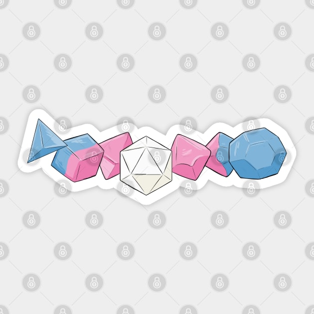 Pride Dice Trans Transgender - Pride Dice - Sticker | TeePublic