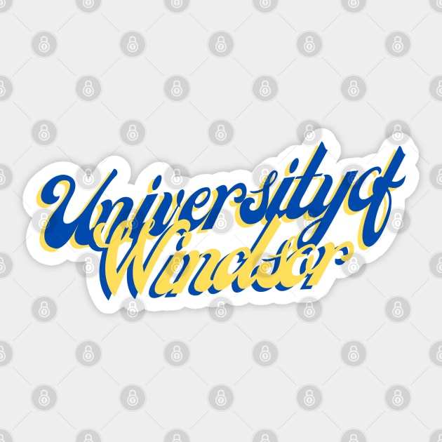 University of Windsor - Windsor - Sticker | TeePublic