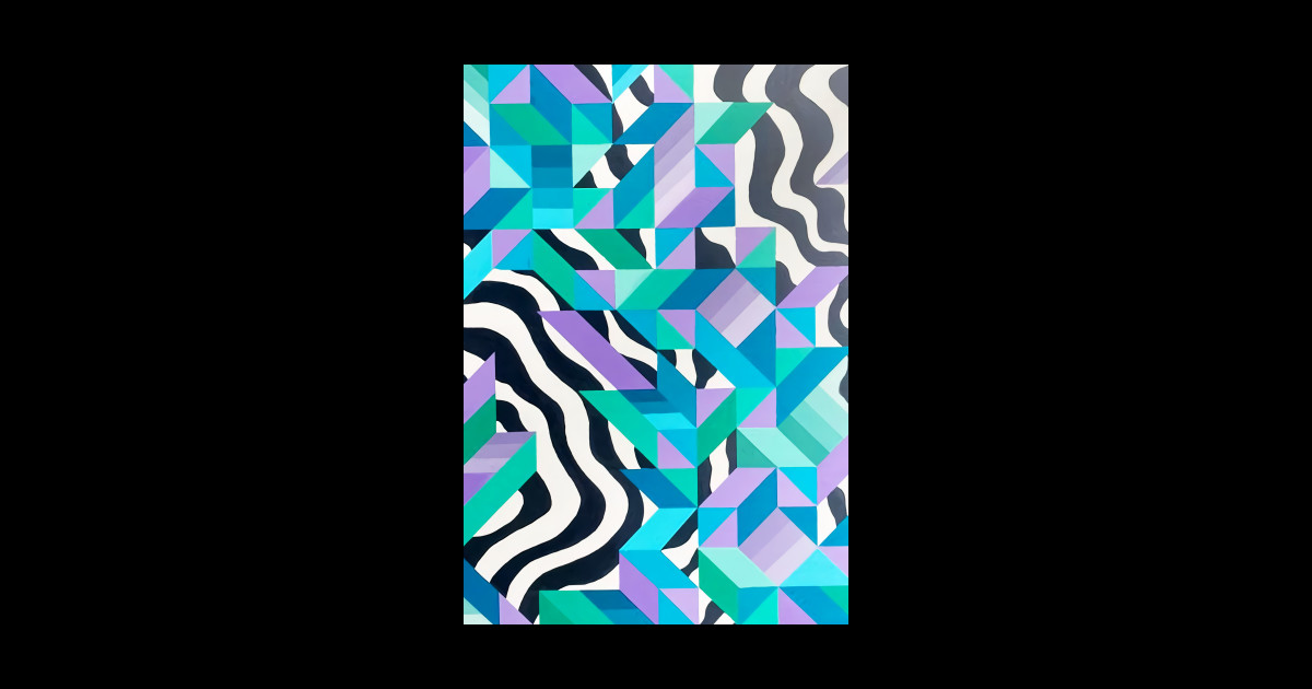 may abstract blue color - Abstract - Posters and Art Prints | TeePublic