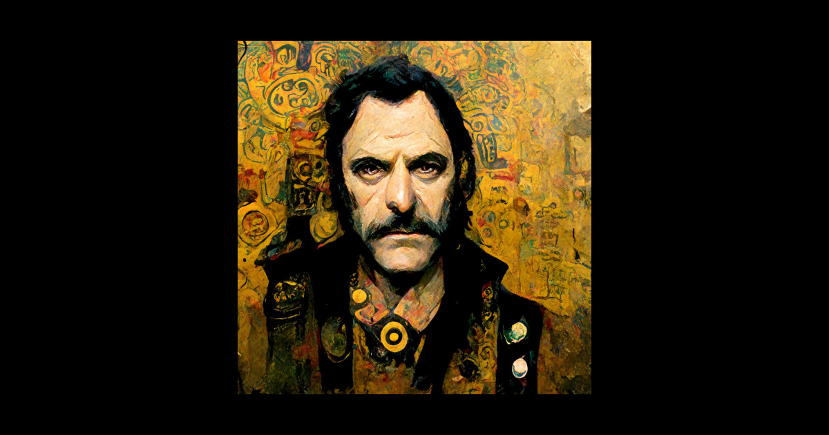 Klimt and Lemmy - Lemmy Kilmister - Sticker | TeePublic