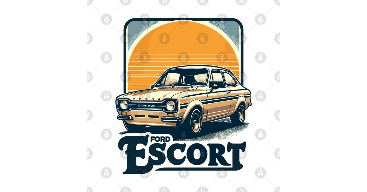Ford Escort - Ford Escort - T-Shirt | TeePublic