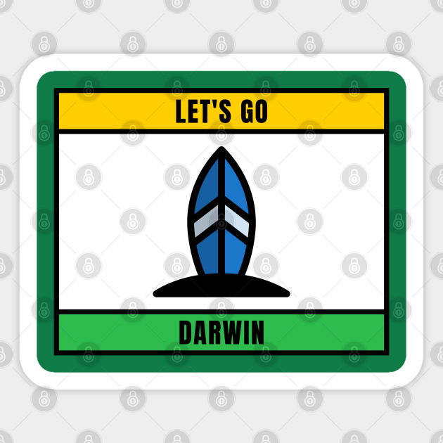 LET'S GO DARWIN - Lets Go Darwin - Sticker | TeePublic