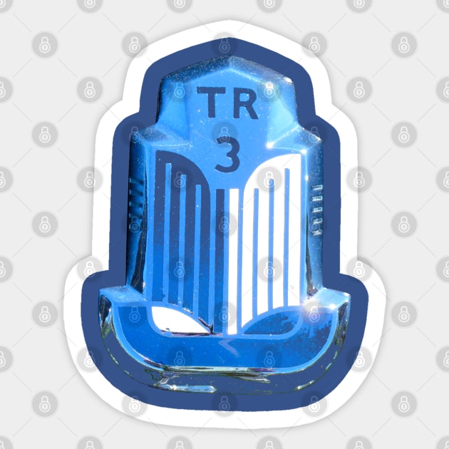 Triumph TR3 logo bonnet badge - Triumph - Sticker | TeePublic