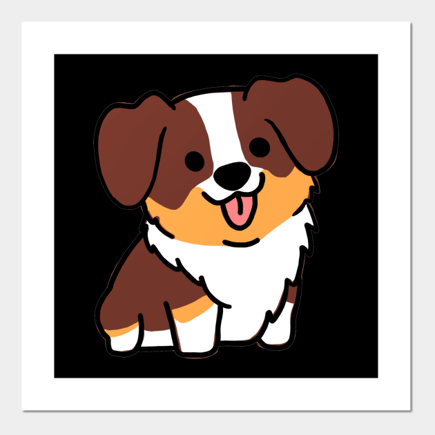 Red Tri Australian Shepard - Australian Shepherd - Posters and Art ...
