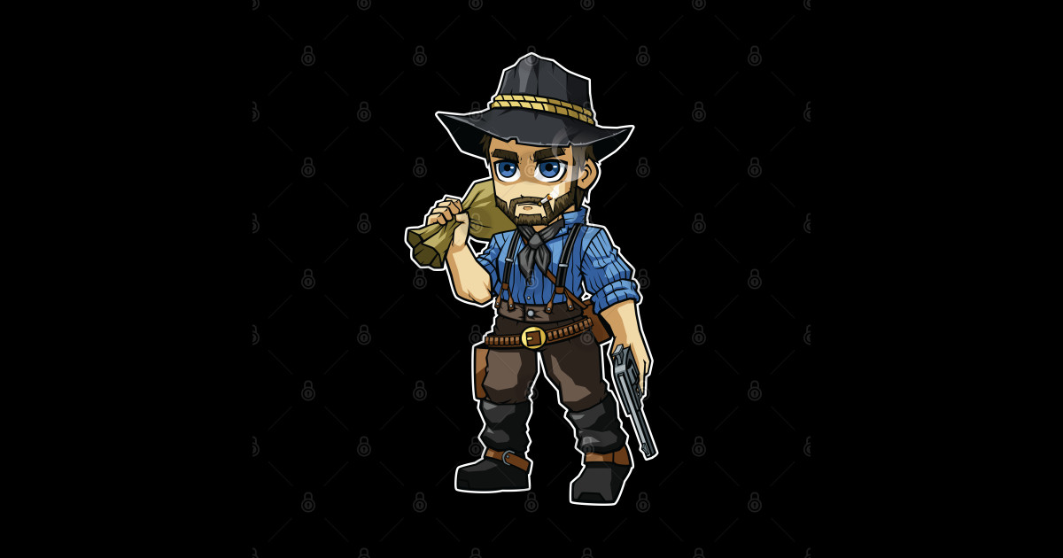 Chibi Arthur RDR2 - Arthur Morgan - Sticker | TeePublic