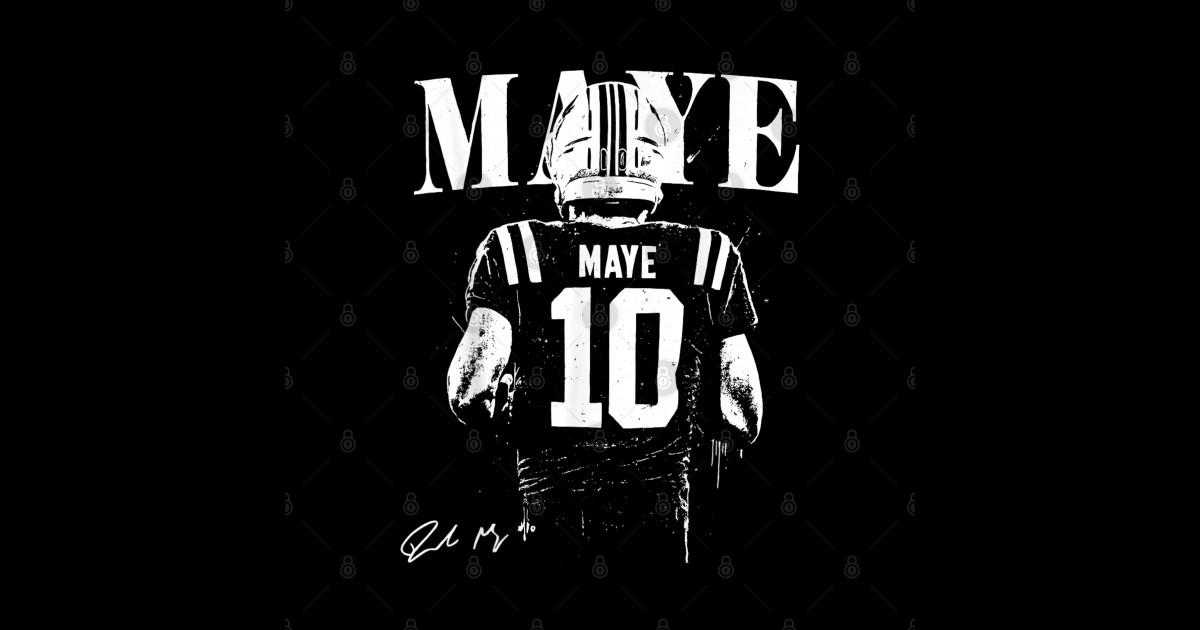 Drake Maye Vintage Drake-Maye New England Football - Drake Maye ...