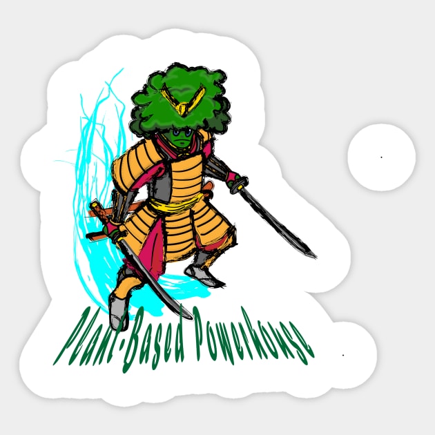 Plant-Based Powerhouse - Vegan - Sticker | TeePublic