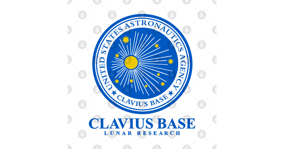 Clavius Base Lunar Research - 2001 A Space Odyssey - T-Shirt | TeePublic