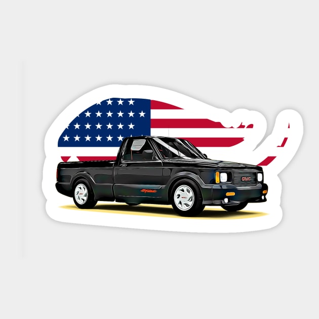 GMC Syclone USA Print - Car - Sticker | TeePublic
