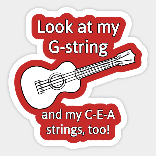 G-string - Uke - Sticker | TeePublic