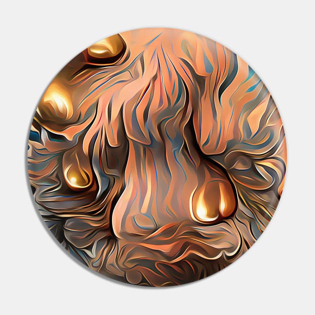 Bronze Bulging Puff Flashing Nug Smoke Weed - 420 - Pin | TeePublic