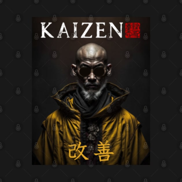 Tibetan Cyberpunk Futuristic Monk – Kaizen Continuous Improvement ...