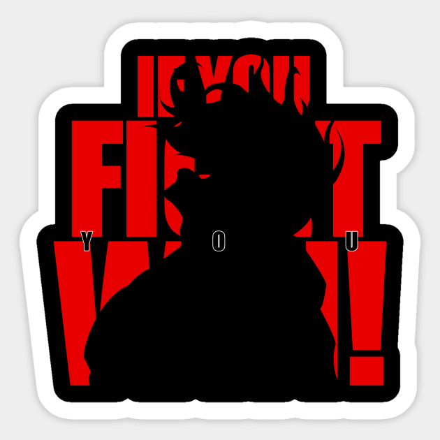 FIGHT! - Anime Merch - Sticker | TeePublic