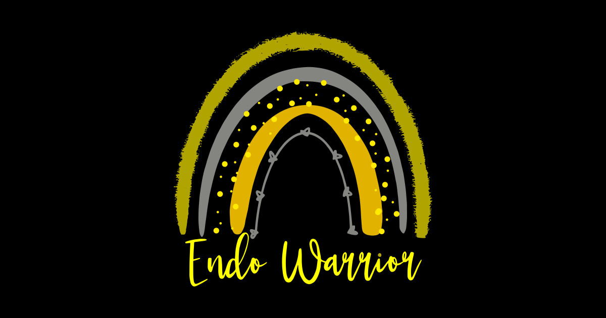 Yellow Rainbow Endo Warrior Endometriosis Awareness Month - Yellow ...